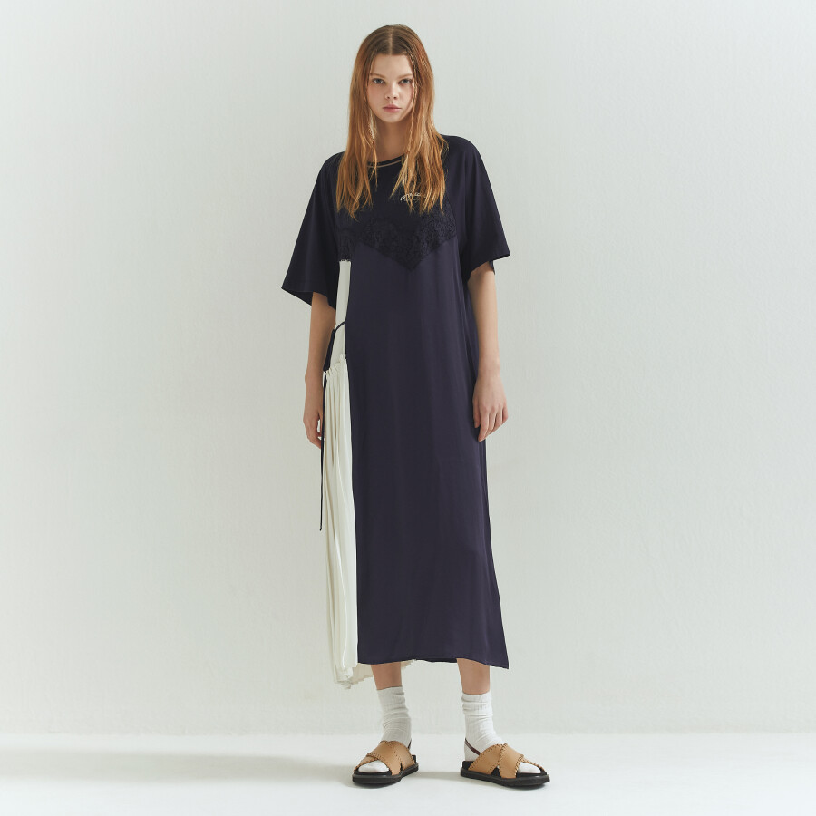 제대로 만든옷 TBH SHOP : J패브릭블록사틴원피스