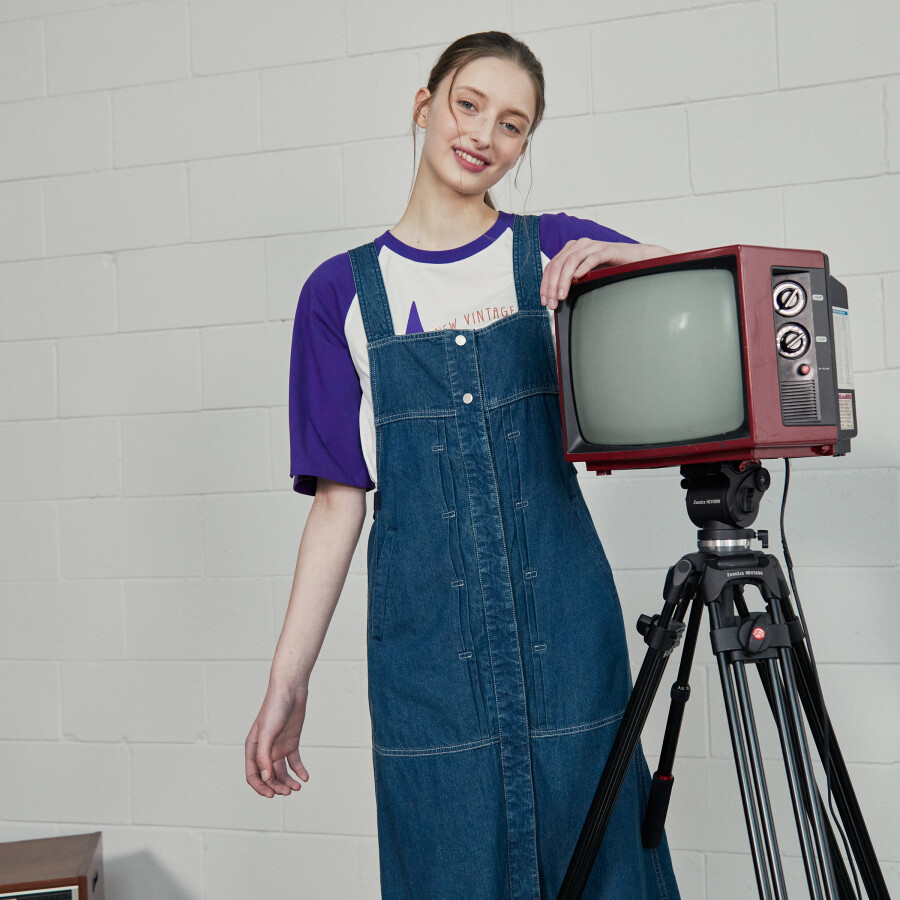 제대로 만든옷 TBH SHOP : J서스펜더데님원피스