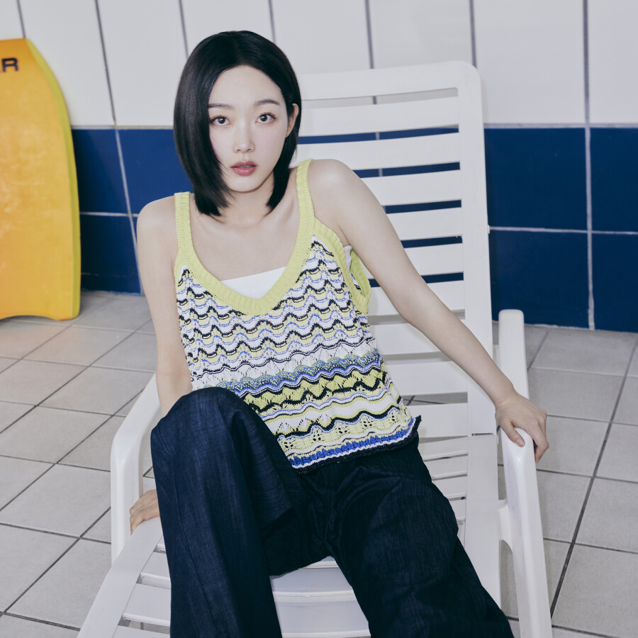 제대로 만든옷 TBH SHOP : [이유미 PICK] J믹스조직니트뷔스티에