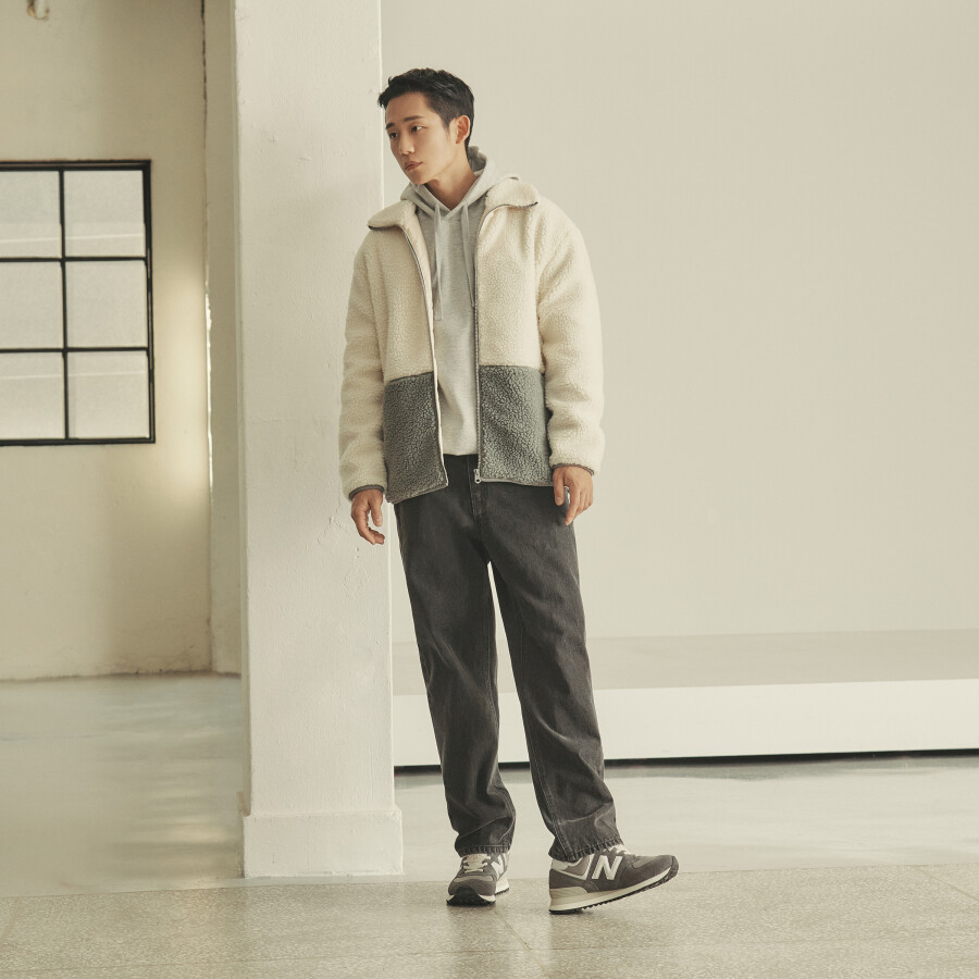 제대로 만든옷 TBH SHOP : 정해인 플리스블럭점퍼