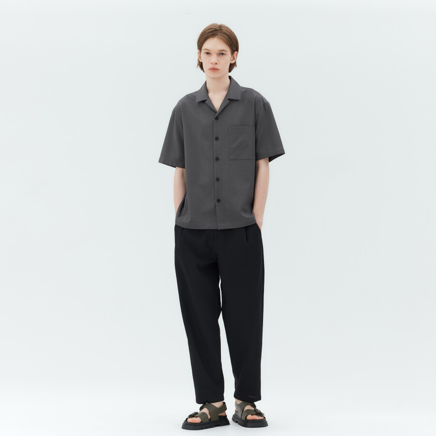 제대로 만든옷 TBH SHOP : 루즈테이퍼드린넨라이크풀밴딩팬츠