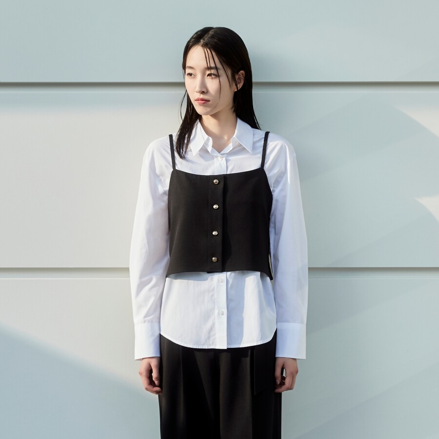 제대로 만든옷 TBH SHOP : [COUTURE]원지안 백버튼뷔스티에