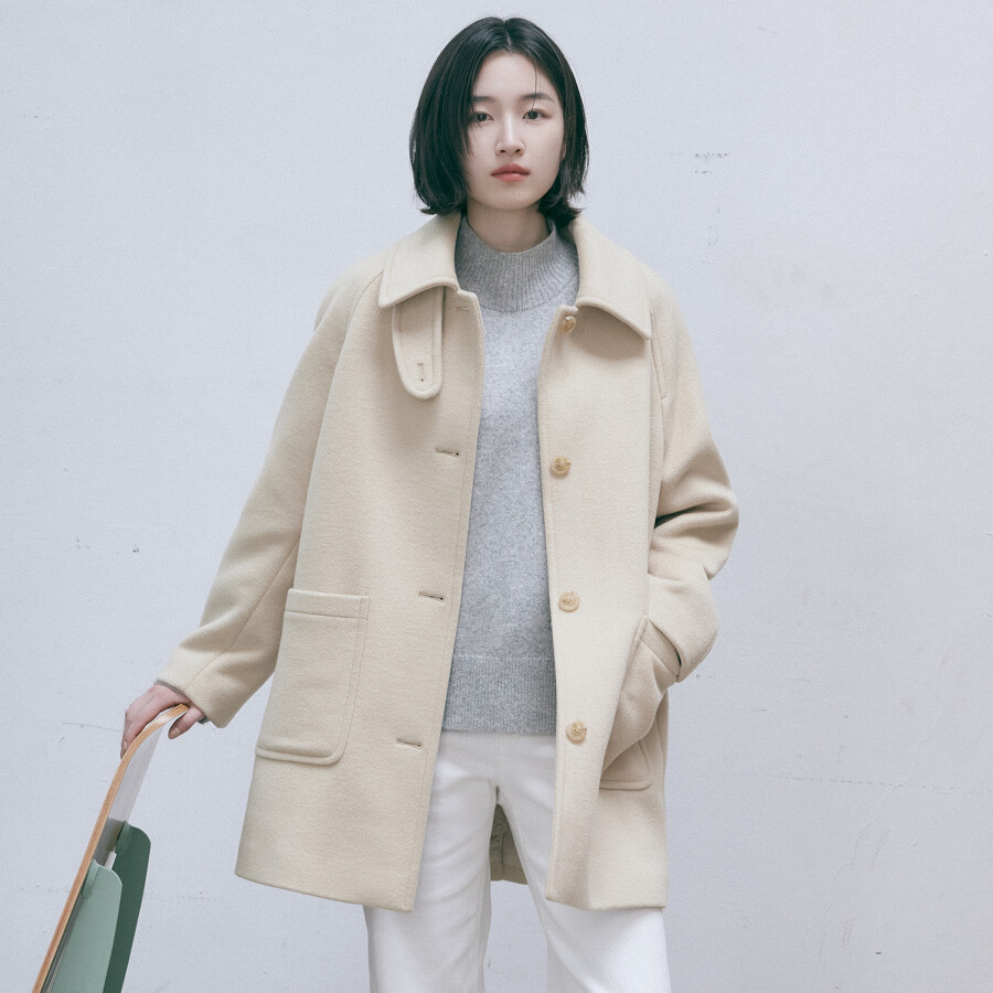 제대로 만든옷 TBH SHOP : 원지안 캐시미어 하프맥코트