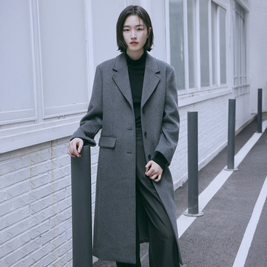 제대로 만든옷 TBH SHOP : 원지안 두굿_캐시미어싱글롱코트